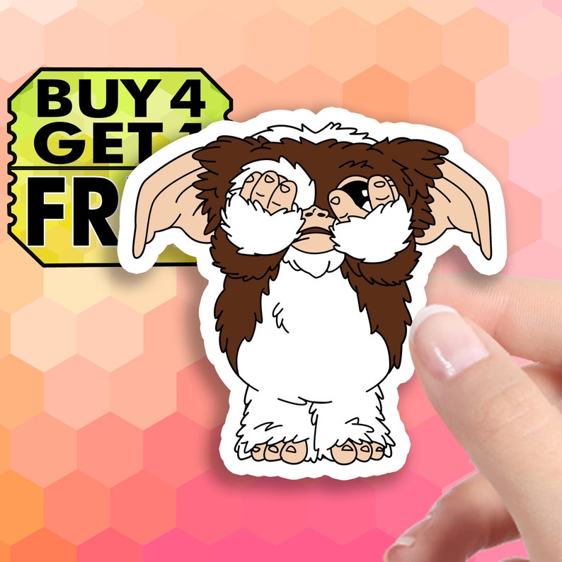 Gizmo Kawaii Sticker Gremlins Horror Stickers Macbook Stickers | Etsy