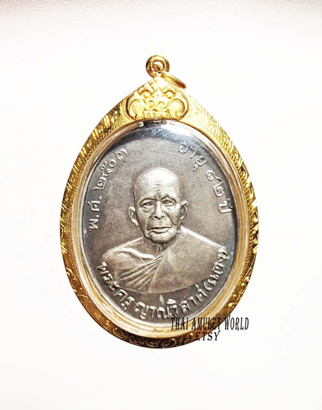 Luang Phor Daeng Wat Khao Bandai It 2503 in Real Gold Frame - Etsy