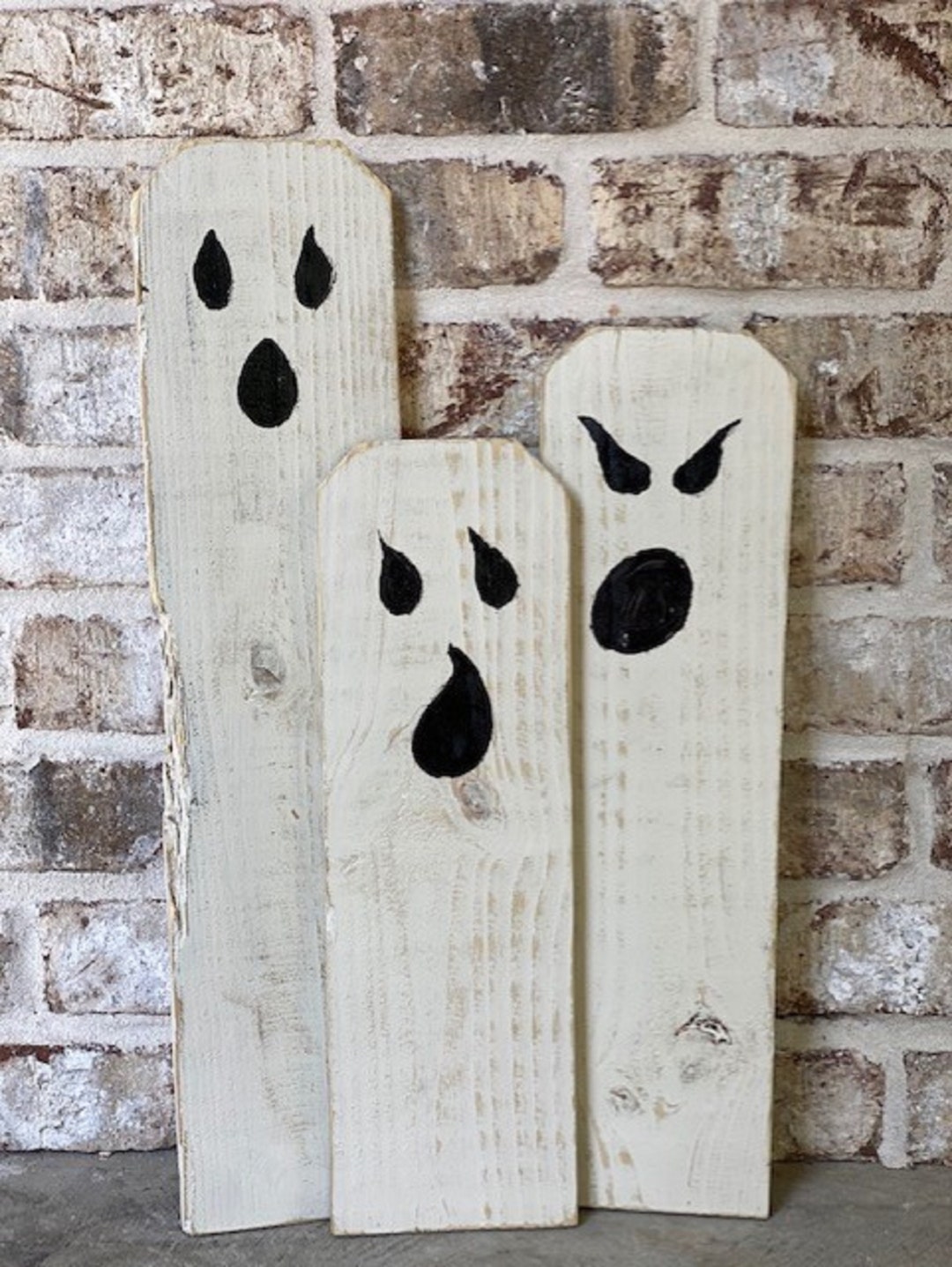 Wooden Halloween Ghosts, Farmhouse Front Porch Decor - Etsy