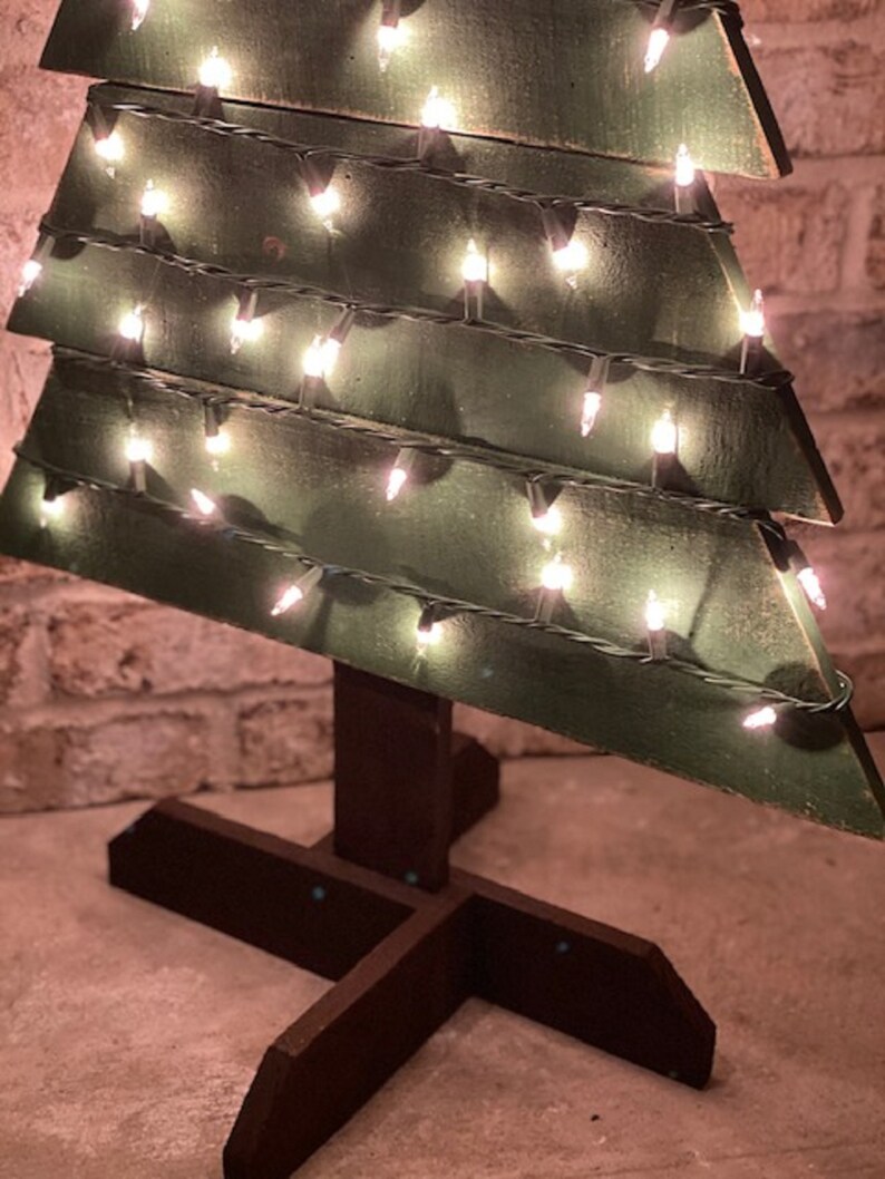 Rustic Wood Christmas Tree Christmas Tree Farmhouse | Etsy