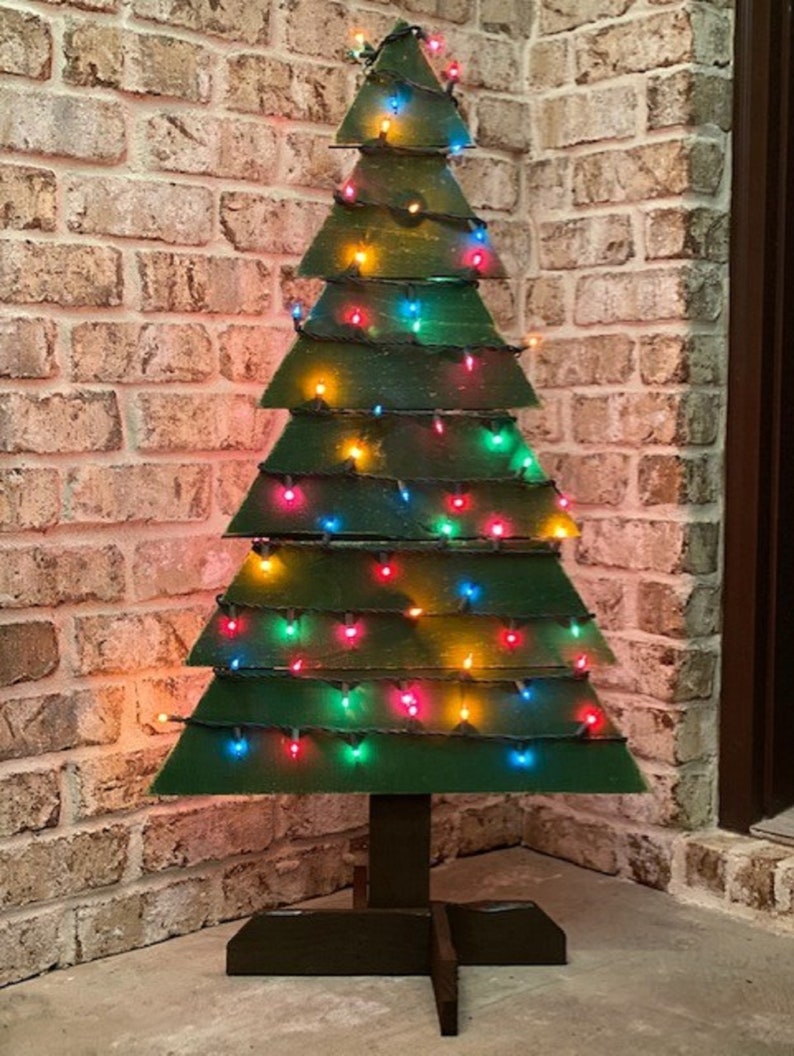 Rustic Wood Christmas Tree Christmas Tree Farmhouse - Etsy