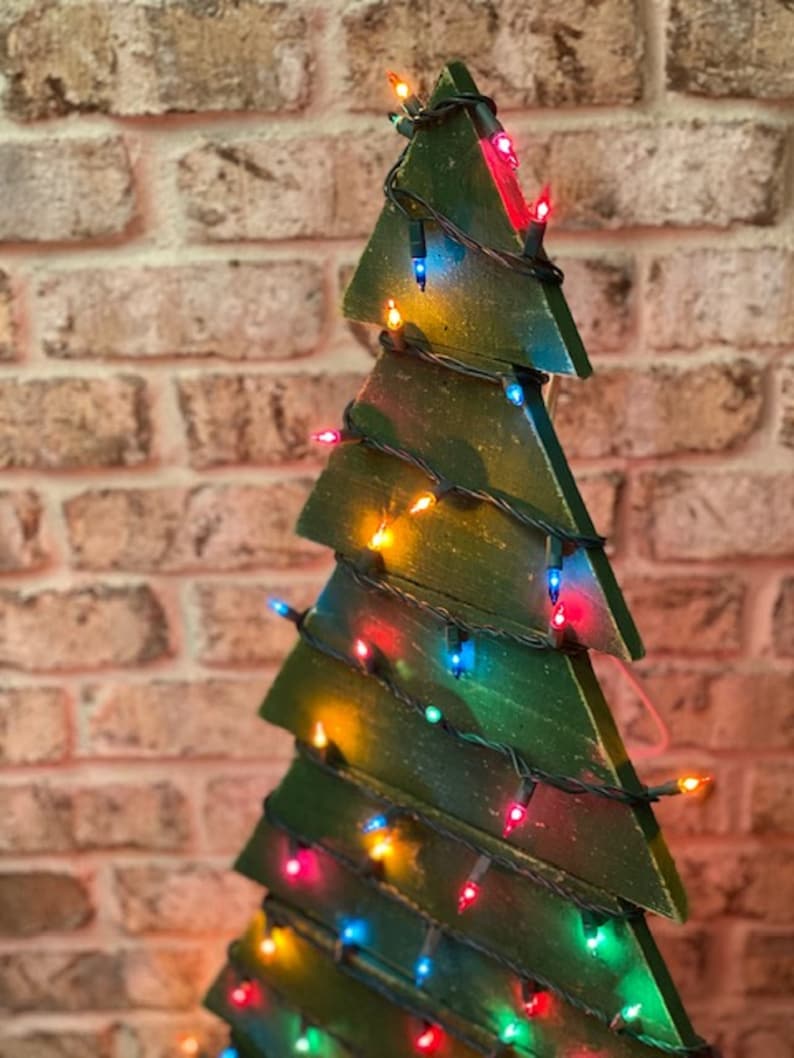 Rustic Wood Christmas Tree Christmas Tree Farmhouse - Etsy