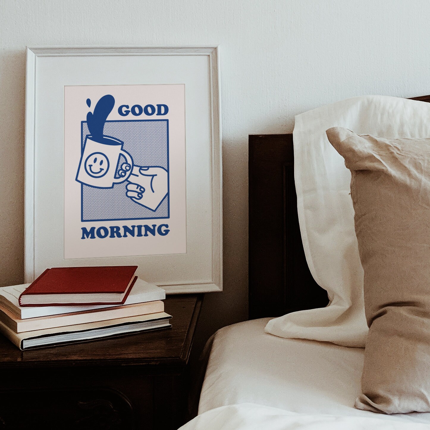 Good Morning Aesthetic Art Print Retro Coffee Bar Poster - Etsy