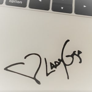 Lady Gaga Signature Vinyl Sticker two Sizes and Dozens of | Etsy