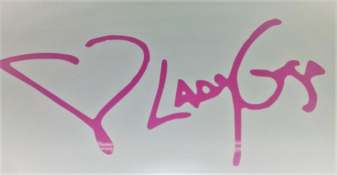 Lady Gaga Signature Vinyl Sticker two Sizes and Dozens of | Etsy