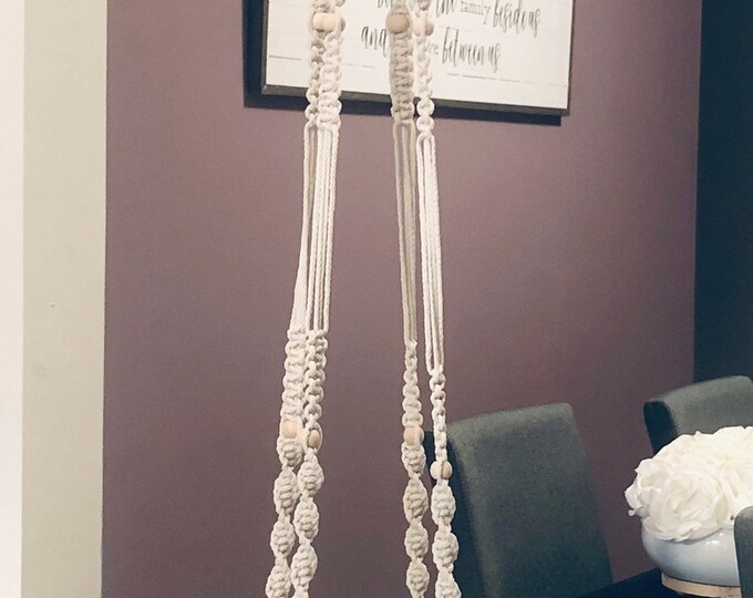 Macrame Plant Hanger, Extra Long Plant Hanger, 63 Inches Long - Etsy