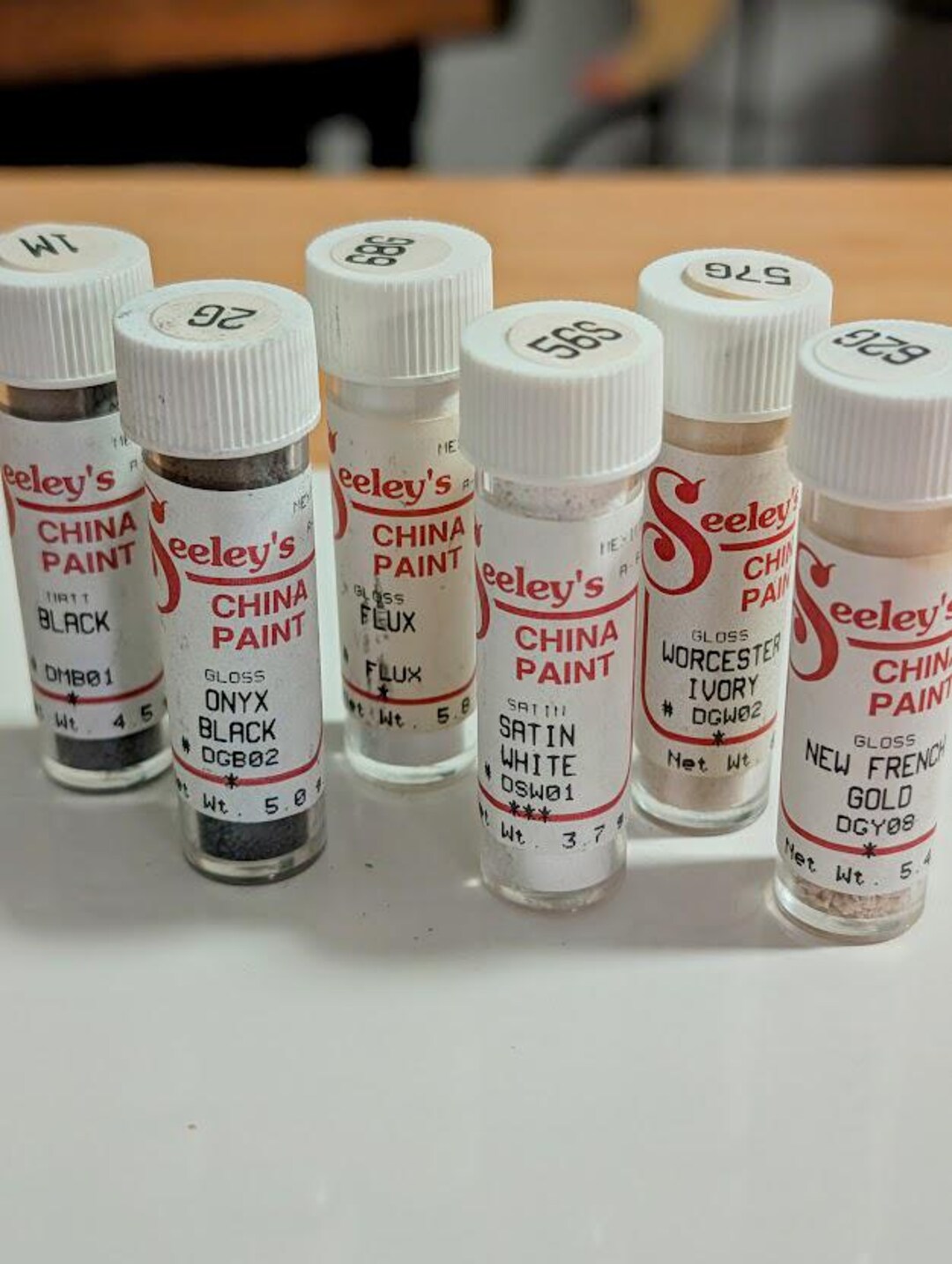 Blacks and Whites-vintage Seeley's China Paints for Porcelain Doll ...