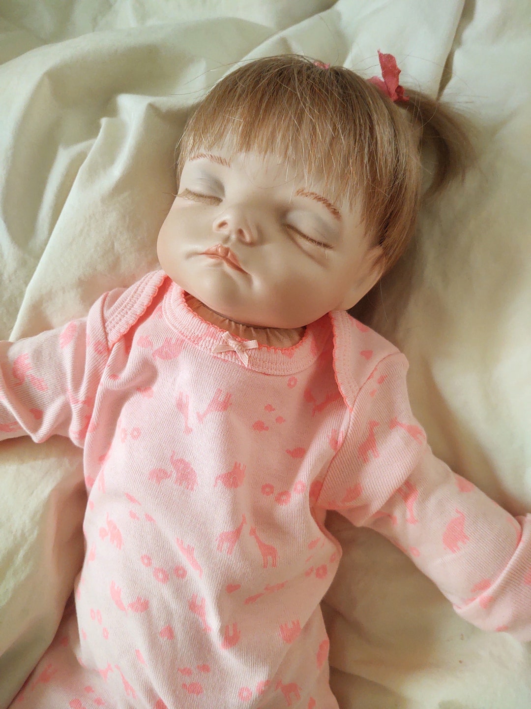 Vintage Porcelain Sleeping Baby Doll "my Princess" (joyce Wolfe Designs ...