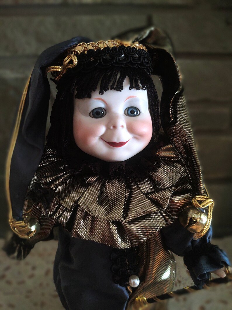 OOAK Vintage Jester Poreclain Doll - Etsy