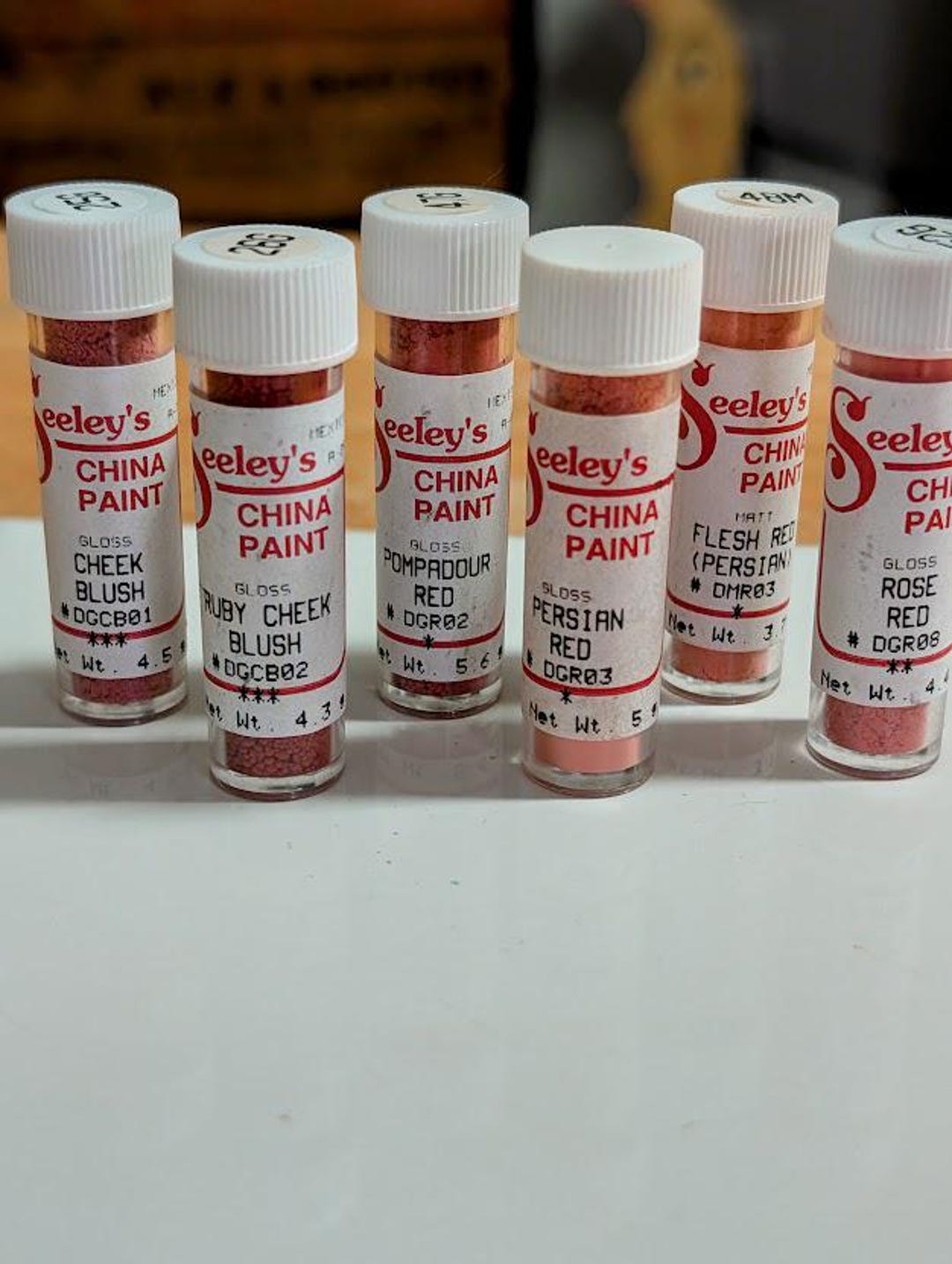 Reds-vintage Seeley's China Paints for Porcelain Doll Making - Etsy