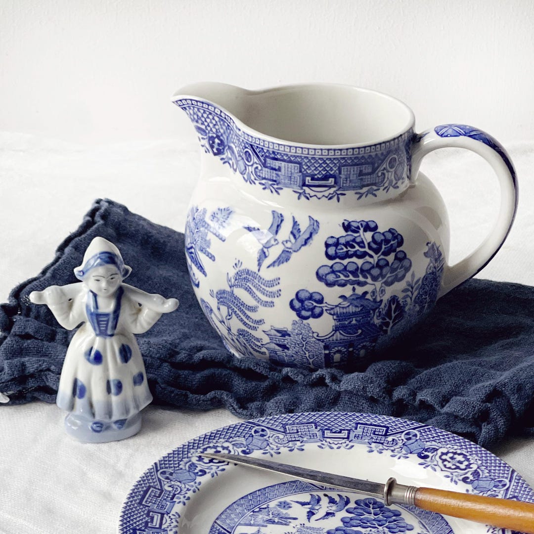 Antique - Creamer. Willow Transferware Design by W.R. Midwinter From ...