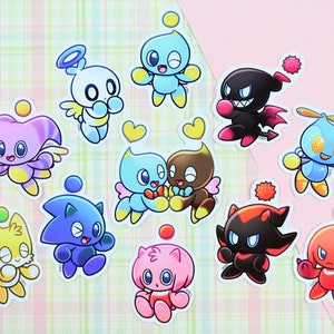 Chao Omochao Cheese Chocola Sonic Tails Knuckles Amy Shadow Nights ...