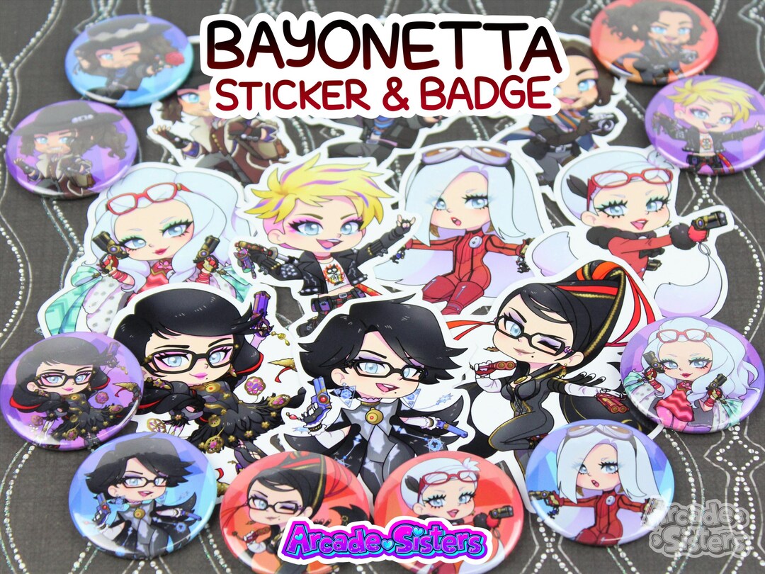 Demonic Witch - Sticker Button Badge Pin - Etsy