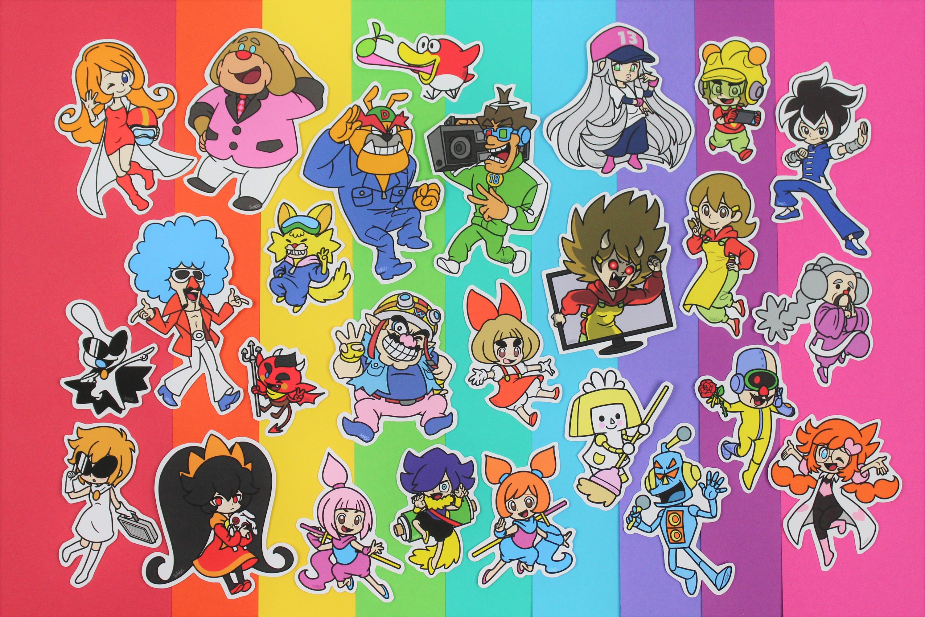 Warioware Fan Art Sticker Get It Together Gold Wario - Etsy Canada