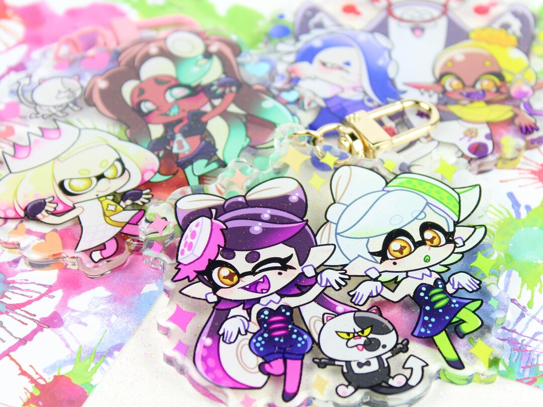 Callie Marie Pearl Marina Shiver Frye Big Man Squid Sisters off the Hook Deep Cut Splatoon Fan ...