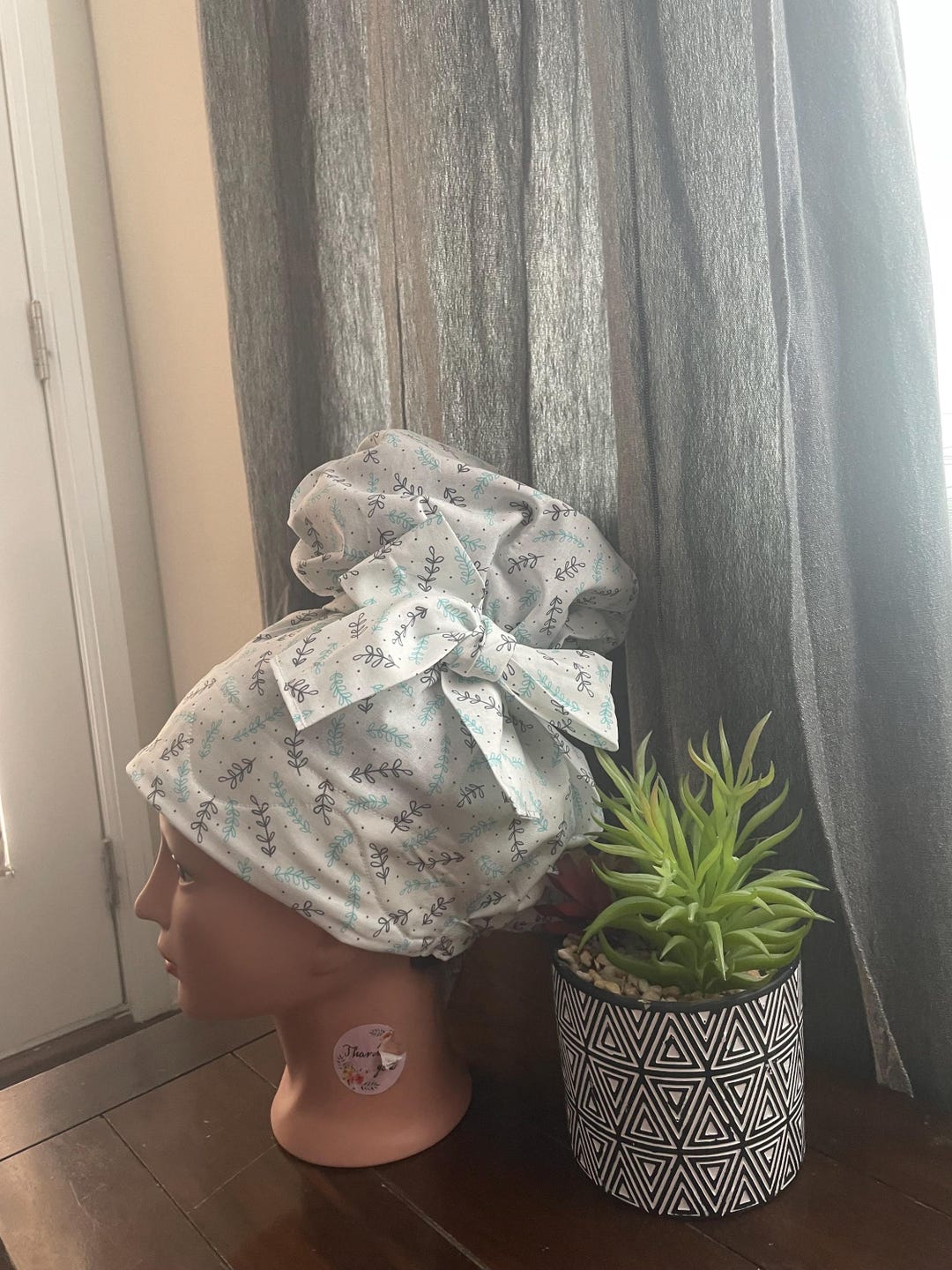 High Bun ,with Satin Lined,scrub Caps, Surgical Cap , Nurses Caps, High ...