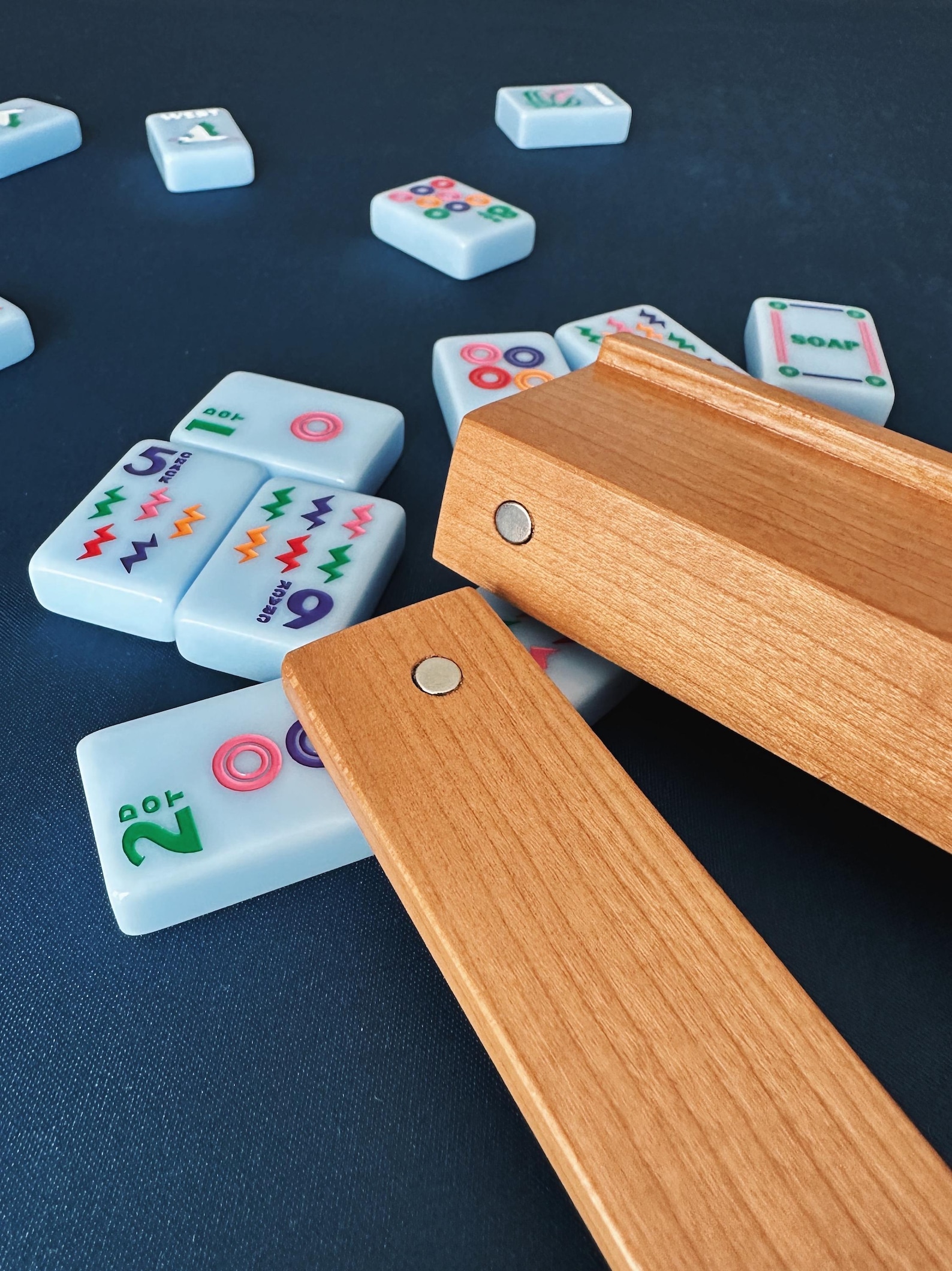 Wooden Mahjong Racks and Pushers - Etsy