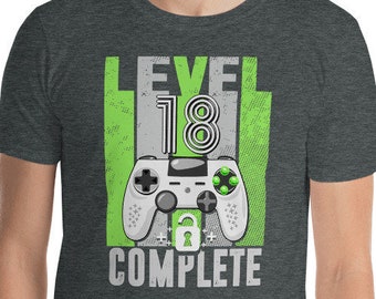 18th Birthday Unisex T-shirt 18 Birthday Gift 18 Years Old - Etsy