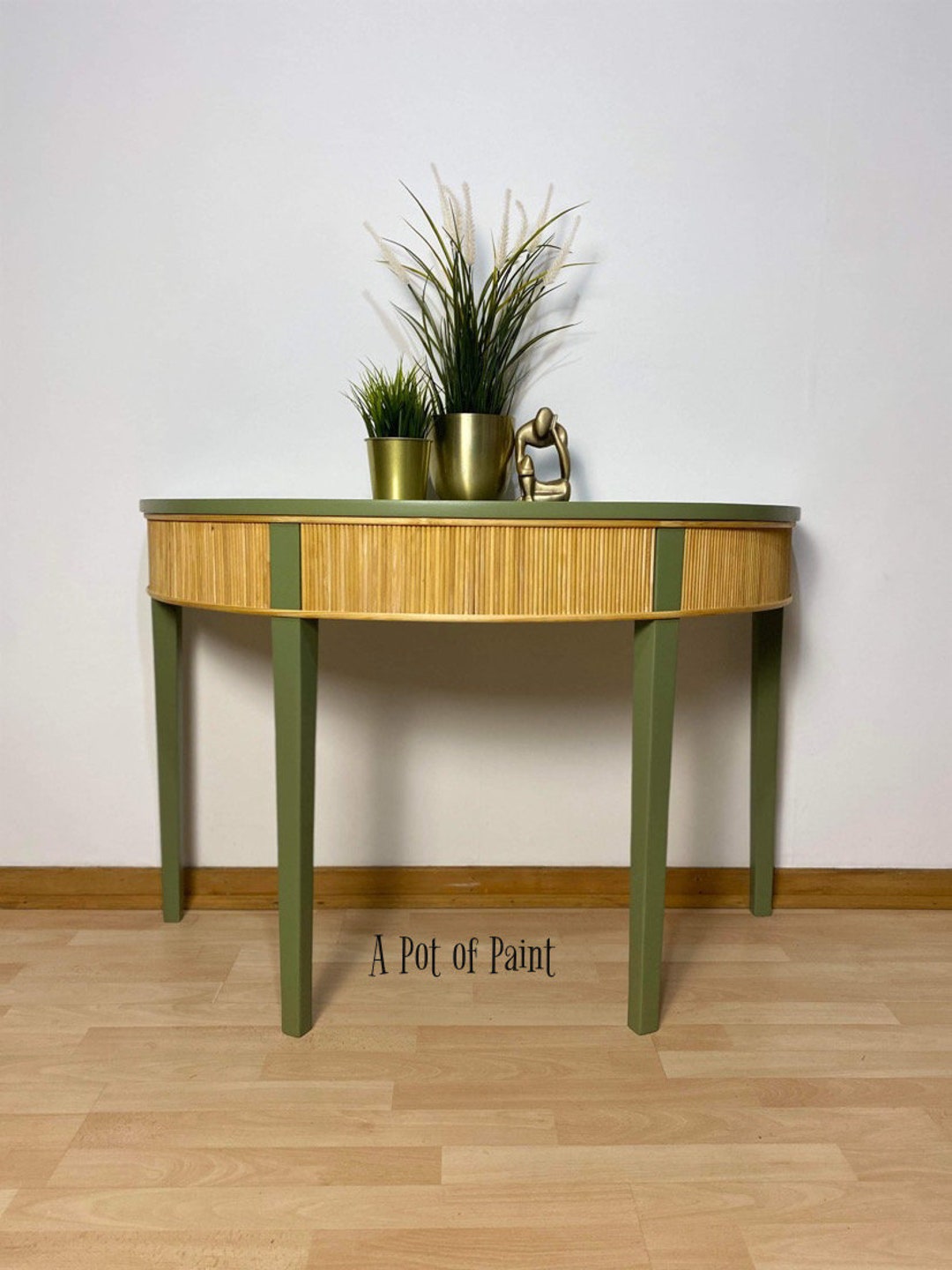 Demi Lune Table , Half Moon Table, Hallway Table, Painted Demi Lune ...
