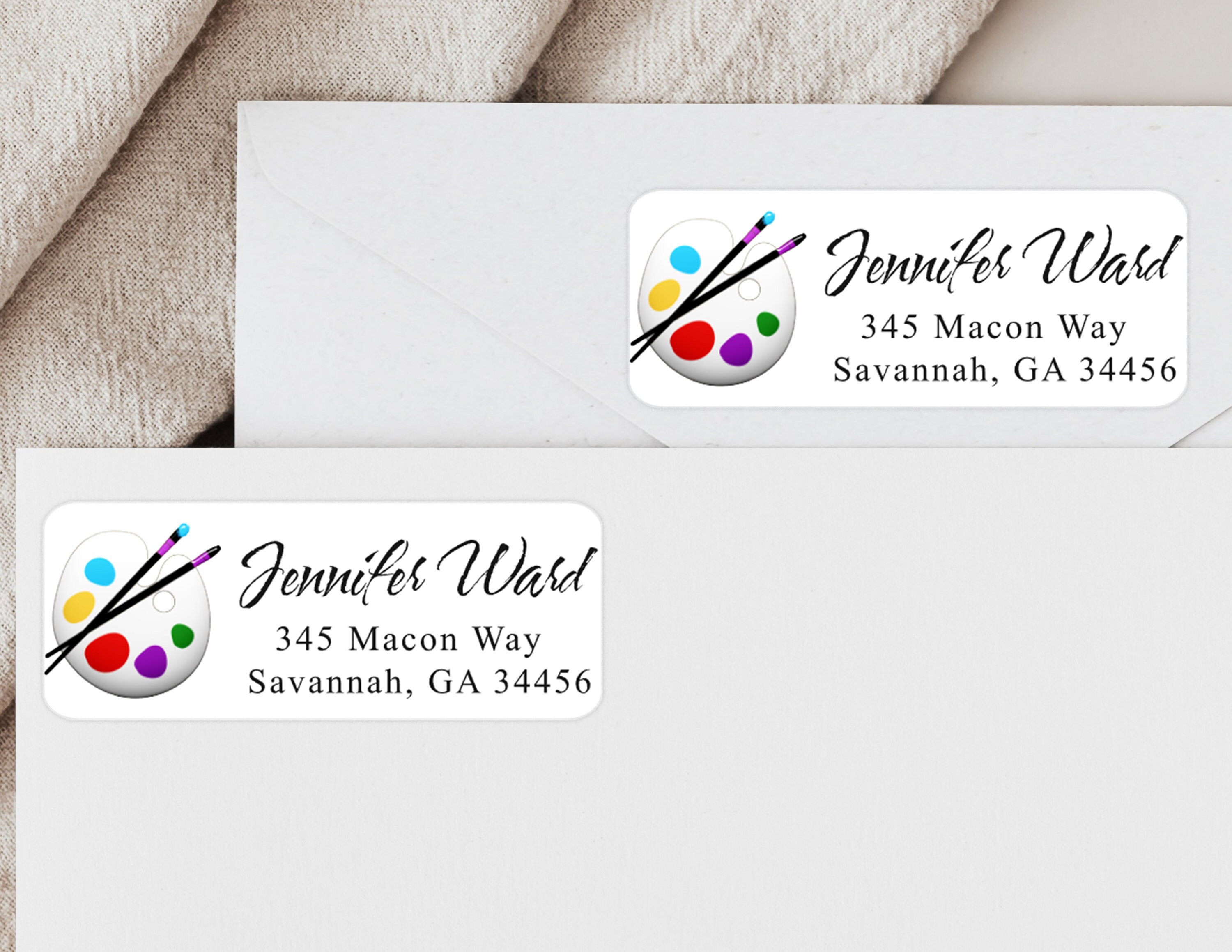 Paint Palette Address Labels/art Address Labels/crafts - Etsy