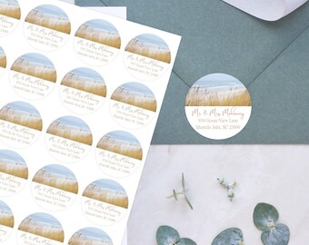 Return Address Labels Beach - Etsy