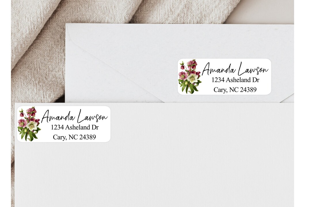 Tiger Lily Address Labels/personalized Address Stickers/return Address ...