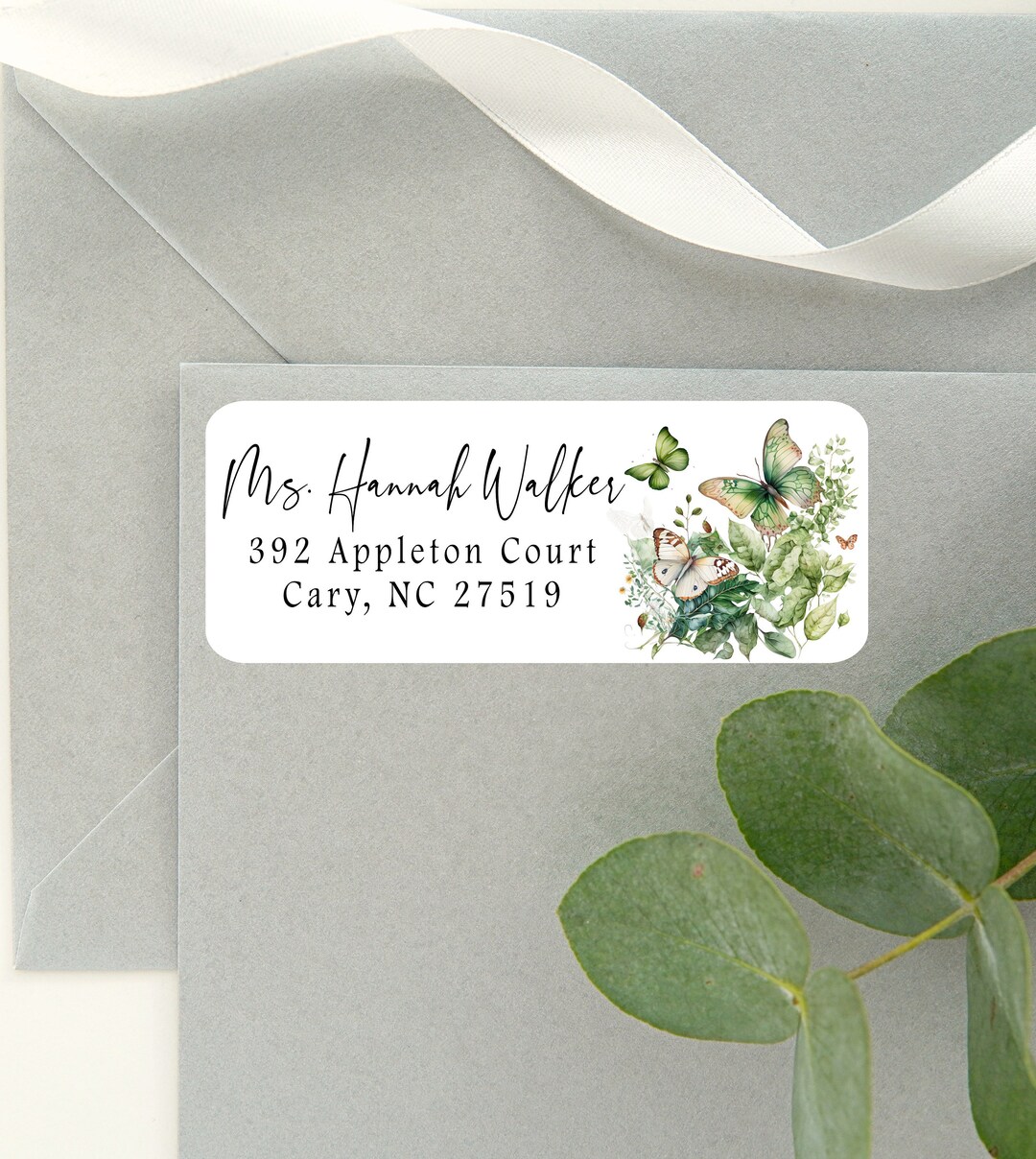 Spring Butterflies Address Labels/custom Return Address Labels/envelope ...