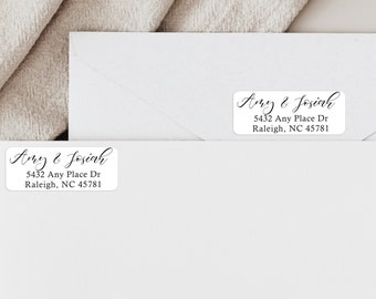Return Address Labels Personalized Round Address Stickers - Etsy