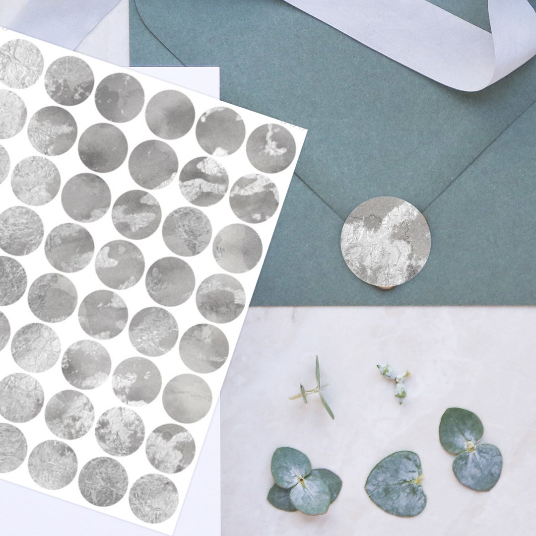 Round Marble Stone Envelope Stickers 1 Inch/decorative Stickers/round ...