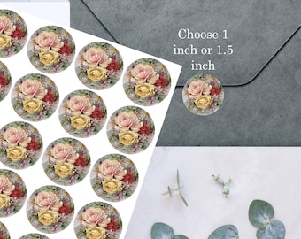 Flowers Address Labels/custom Return Address Labels/envelope Labels ...