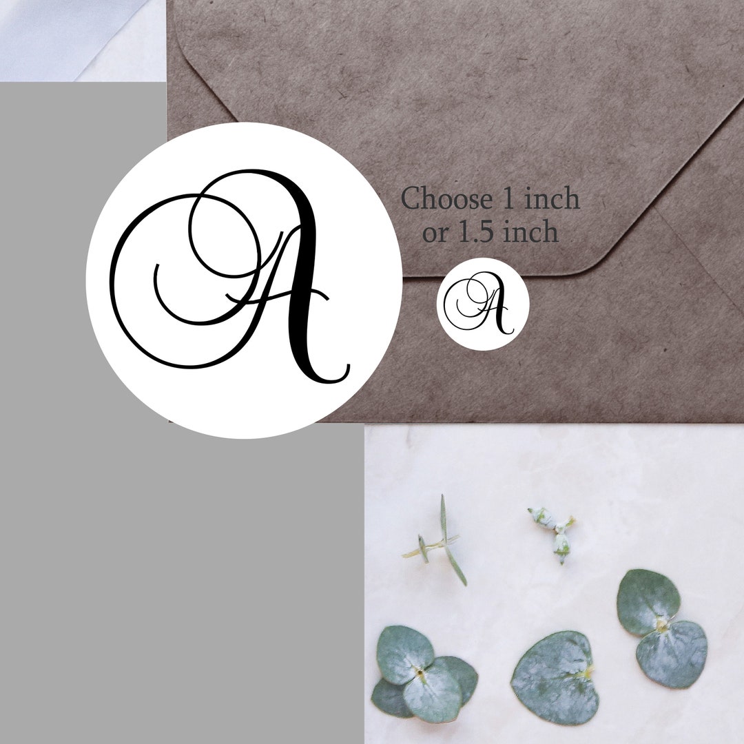 Personalized Initial Envelope Stickers/envelope Labels/envelope ...