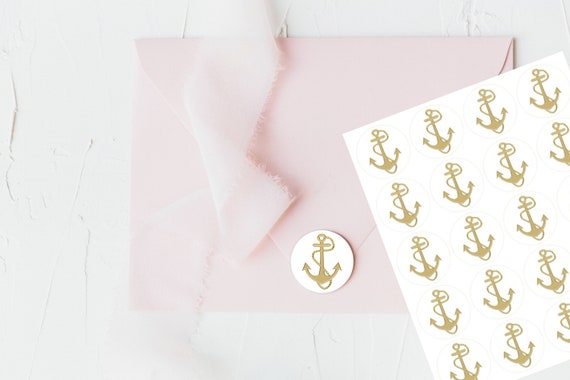 Anchor Envelope Stickers/Envelope Labels/Envelope | Etsy