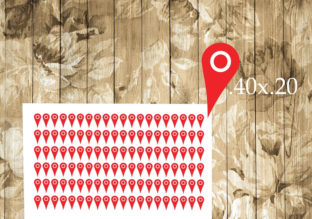 Location Marker Stickers Choose Your Color/map Pin Stickers/travel ...