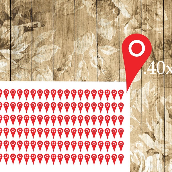 Map Pin Stickers - Etsy