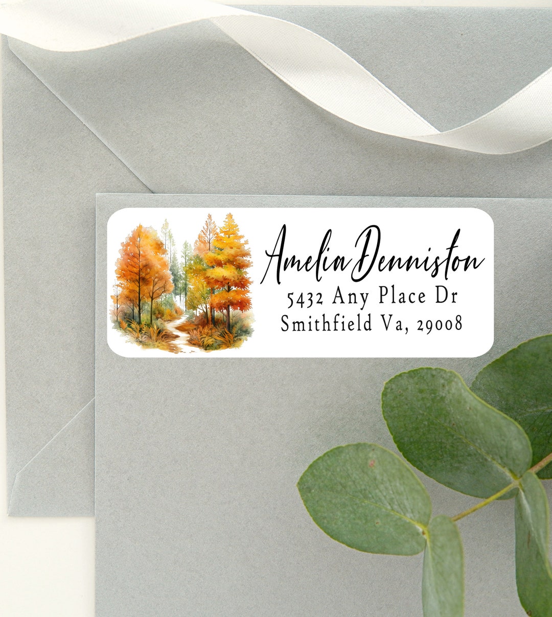 Fall River Scene Address Labels/custom Return Address Labels/envelope ...
