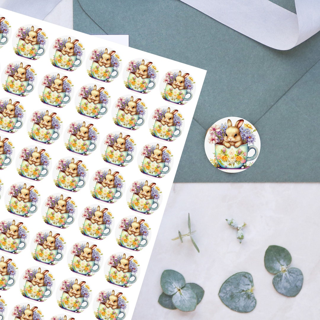 Variety Flowers Envelope Stickers 1 Inch/decorative Stickers/round ...