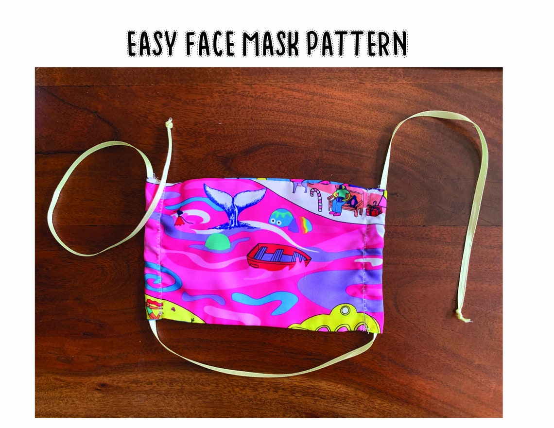 DIY Face Mask Pattern, Reuse Fabric, Easy Face Mask, Comfortable Mask ...