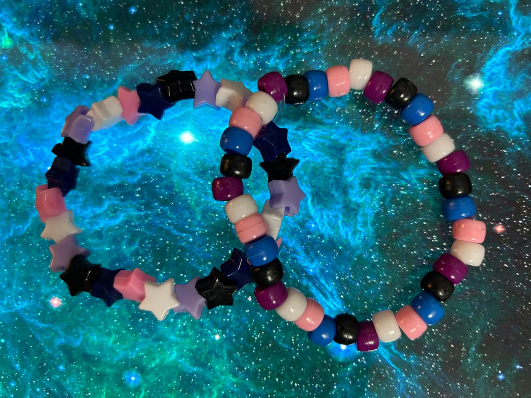 Gender Fluid Pride Kandi Bracelet - Etsy