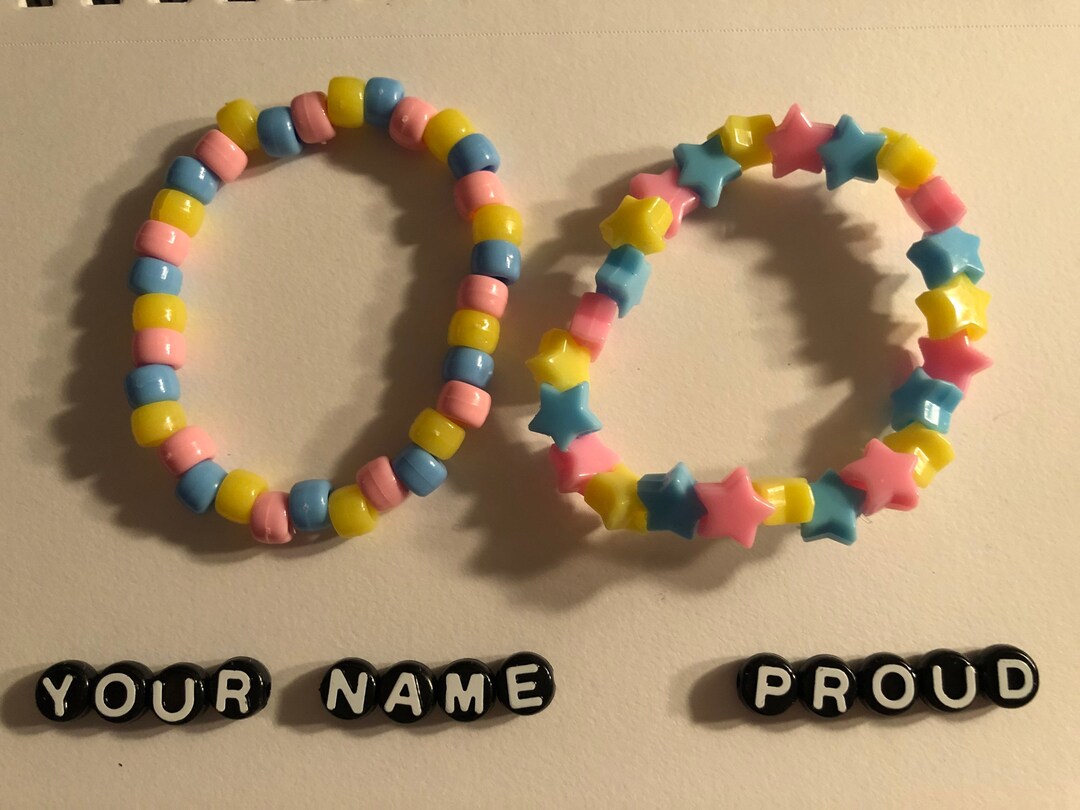Pan Pride Kandi Bracelet - Etsy