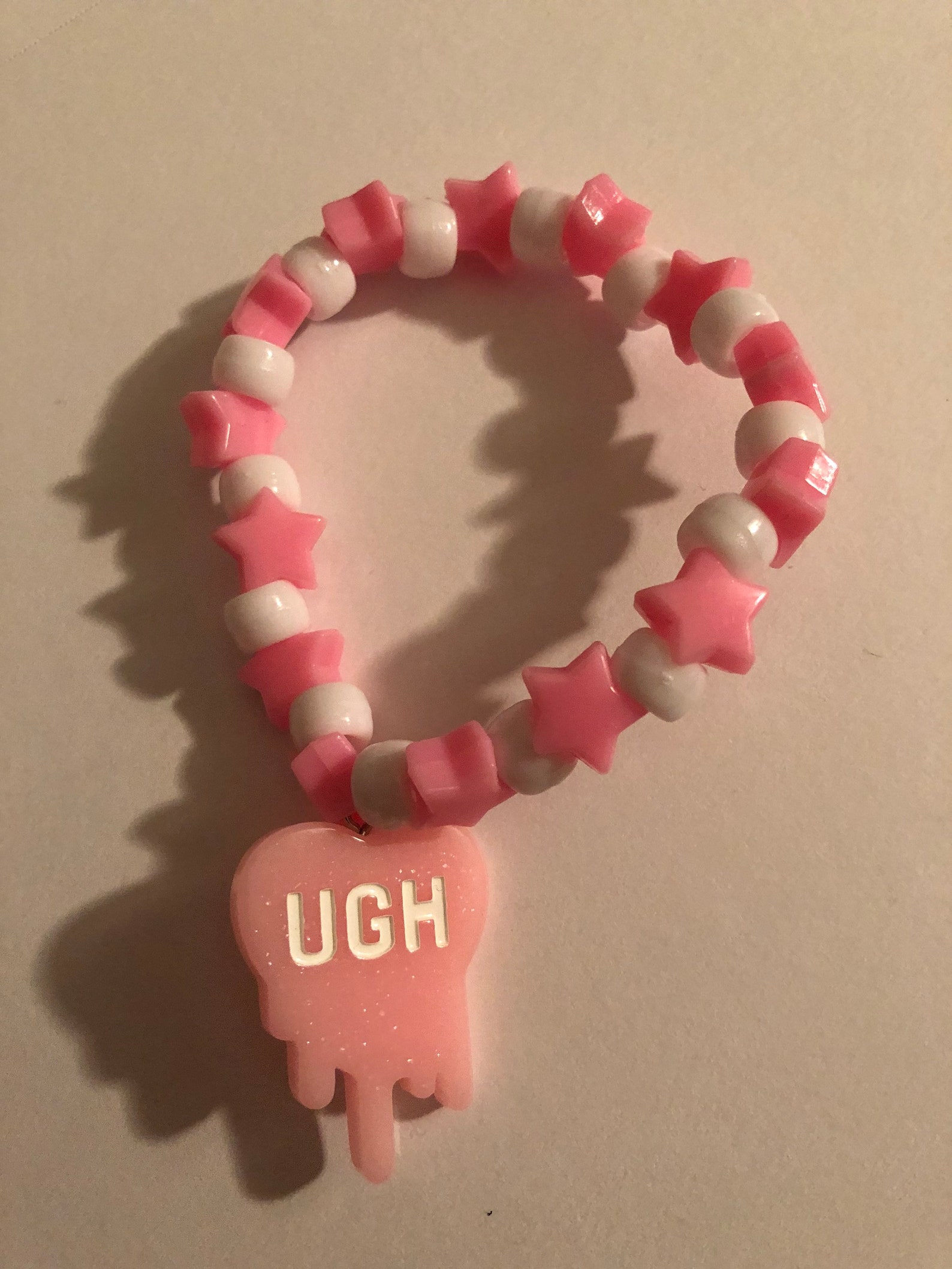 Drippy Heart Charm Kandi Bracelet Singles - Etsy UK