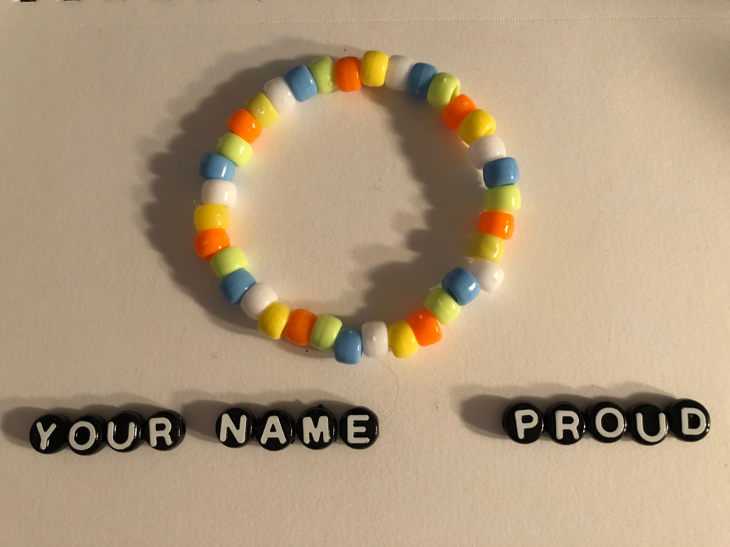 Neopronoun User Flag Kandi Bracelets | Etsy