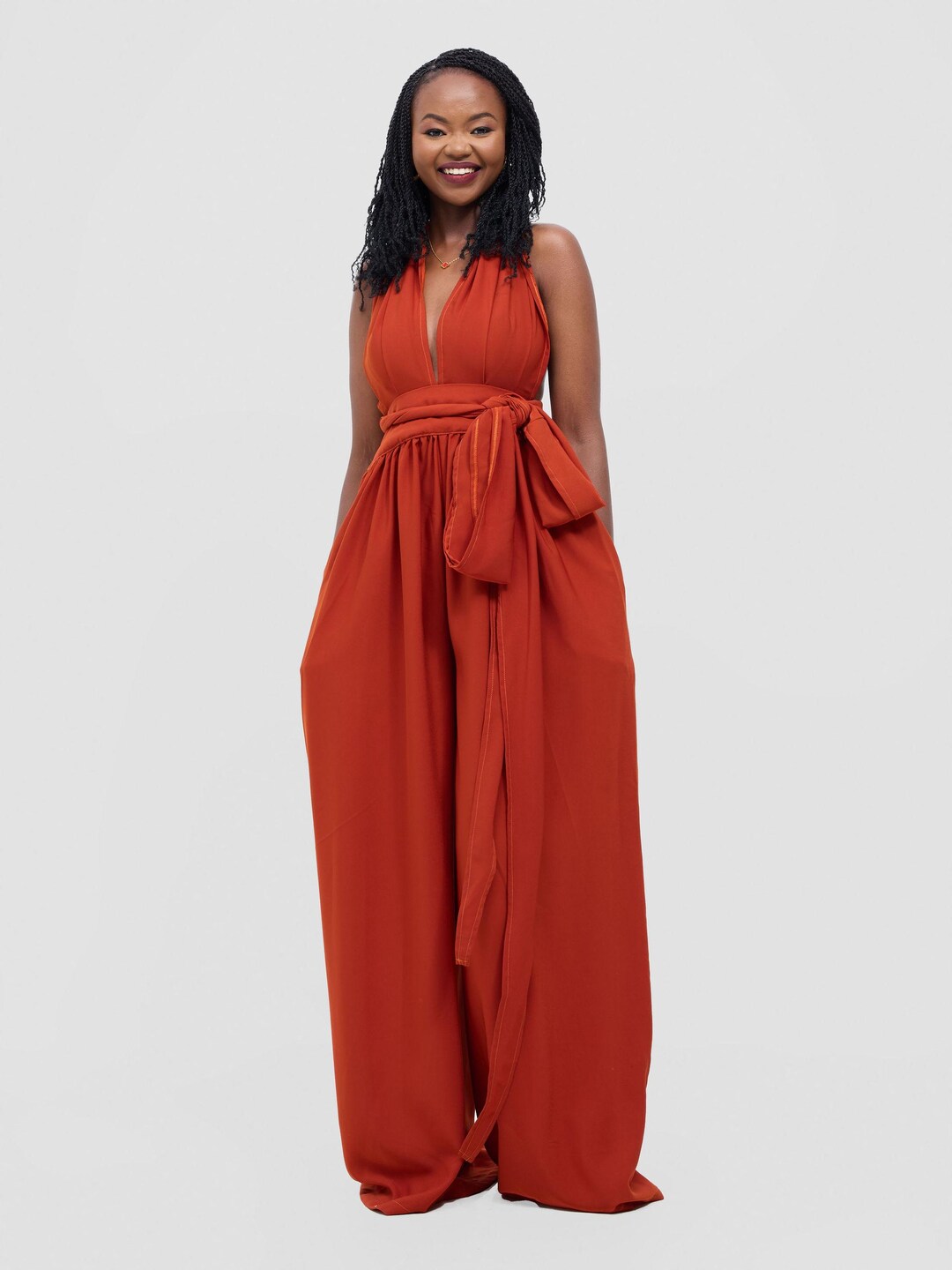 Women's Infinity Jumpsuit - Rust; Multiway Jumpsuit; Infinity Wrap ...