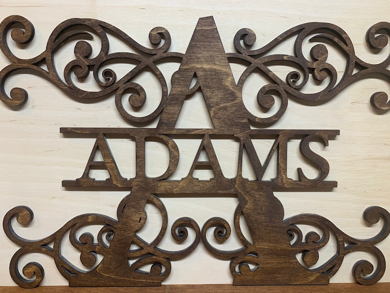 Monogram Scroll Full Alphabet SVG File - Etsy