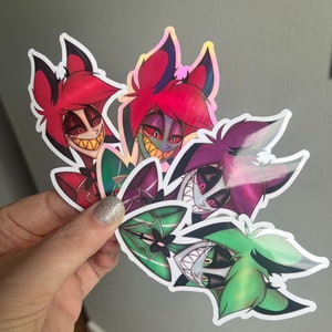 Alastor Bust 4 Color Ways Sticker - Etsy