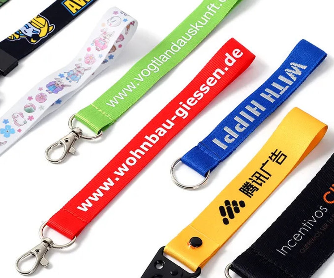 Custom Full Color Wrist Strap Lanyard - Custom Wrist Lanyard Keychains ...
