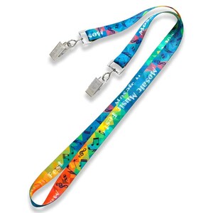 Open Ended Custom Full Color Lanyards - Party Lanyards - Fabric ...