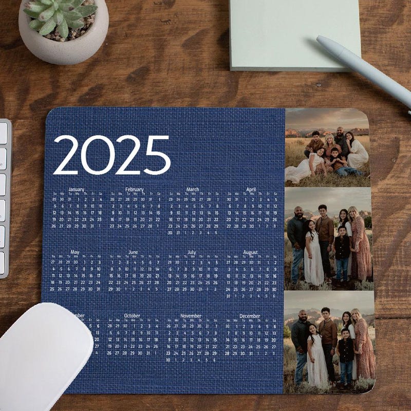 2025 Calendar Mouse Pad - Etsy