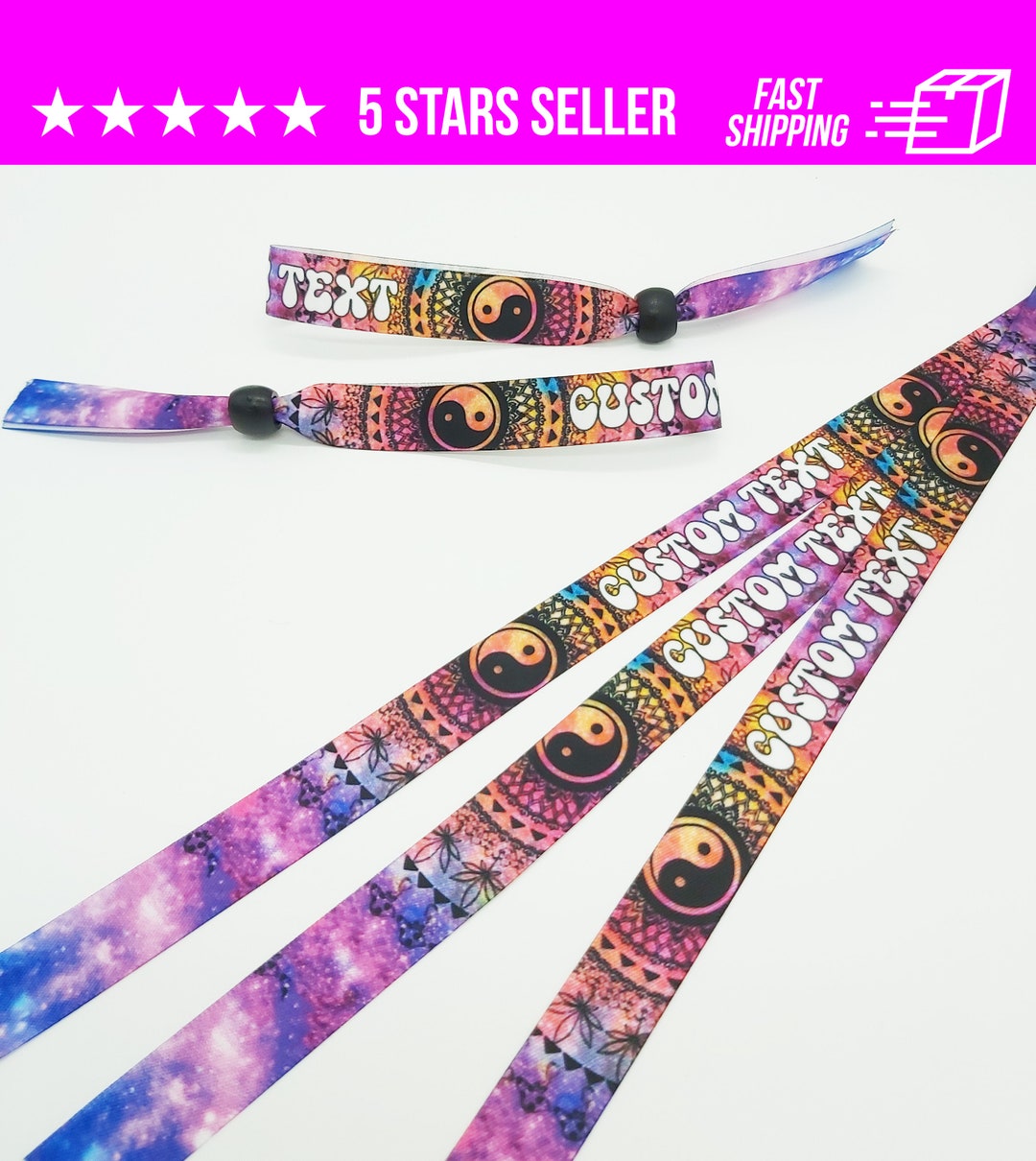 Cloth Wristbands - Party Wristbands - Fabric - Festival Party ...