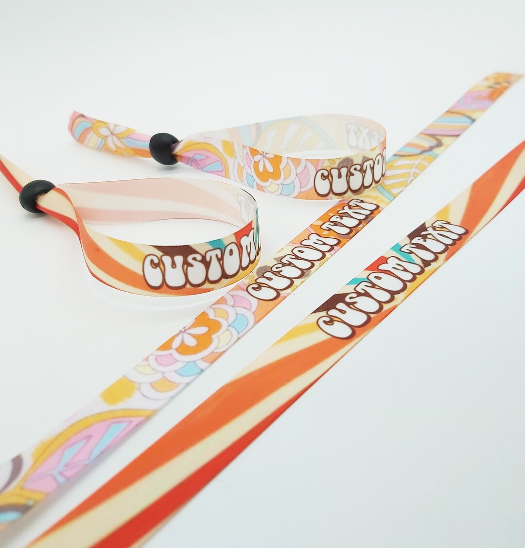 25 Cloth Wristbands - Party Wristbands - Fabric - Festival Party ...