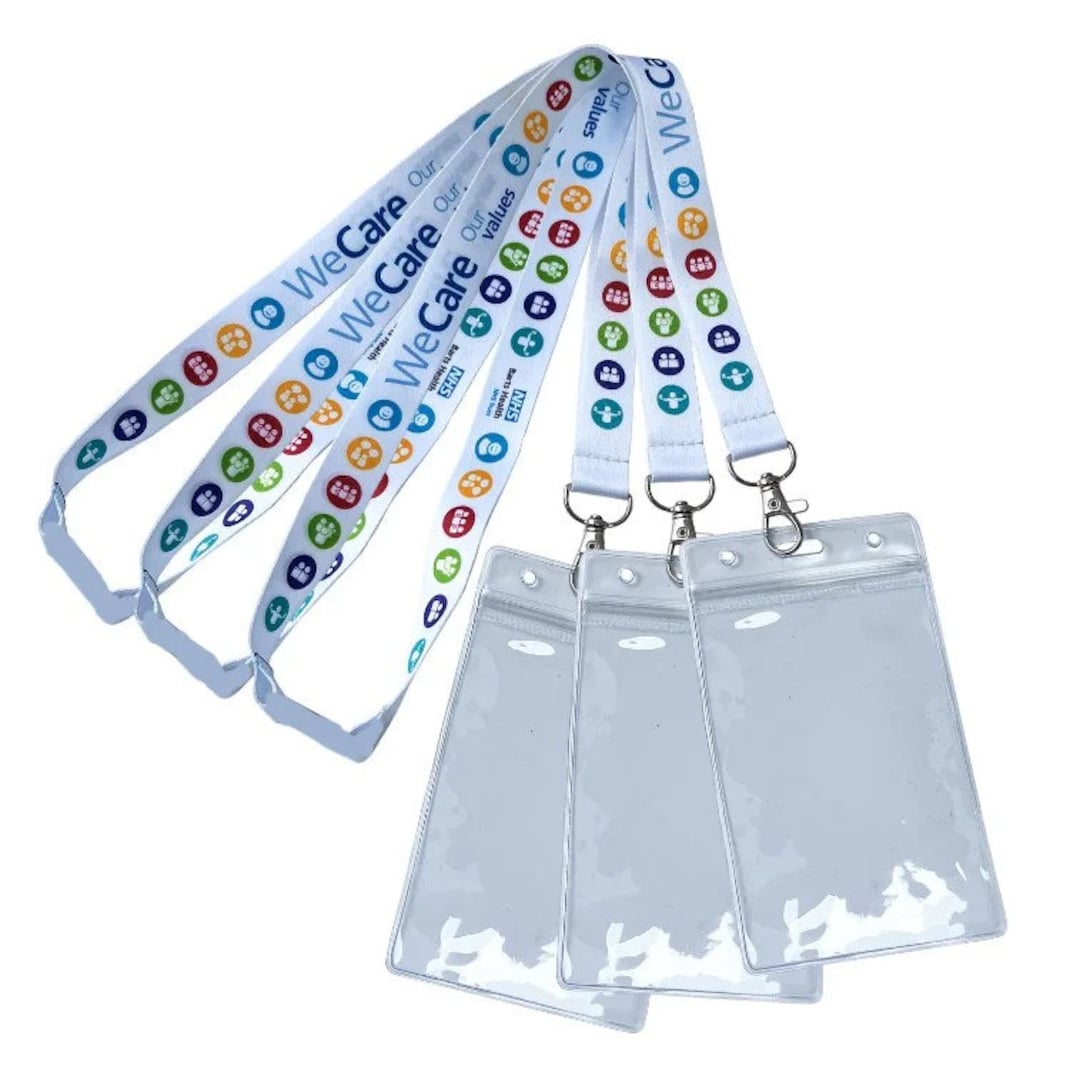 Custom Full Color Lanyards With Badge Holder - Party Lanyards - Fabric ...